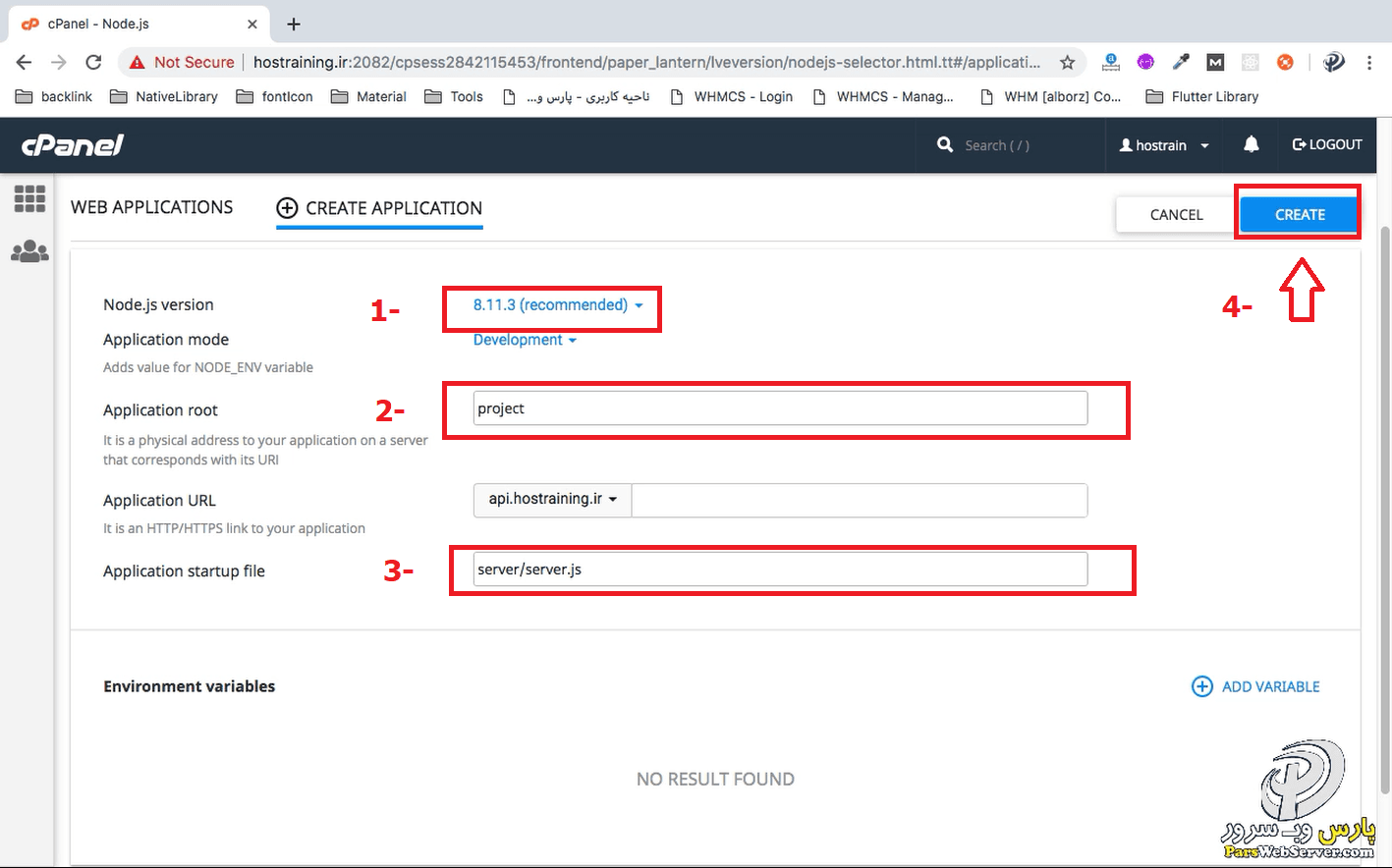 آموزش راه اندازی Reactjs و Nodejs روی هاست Mongodb پارس وب سرور